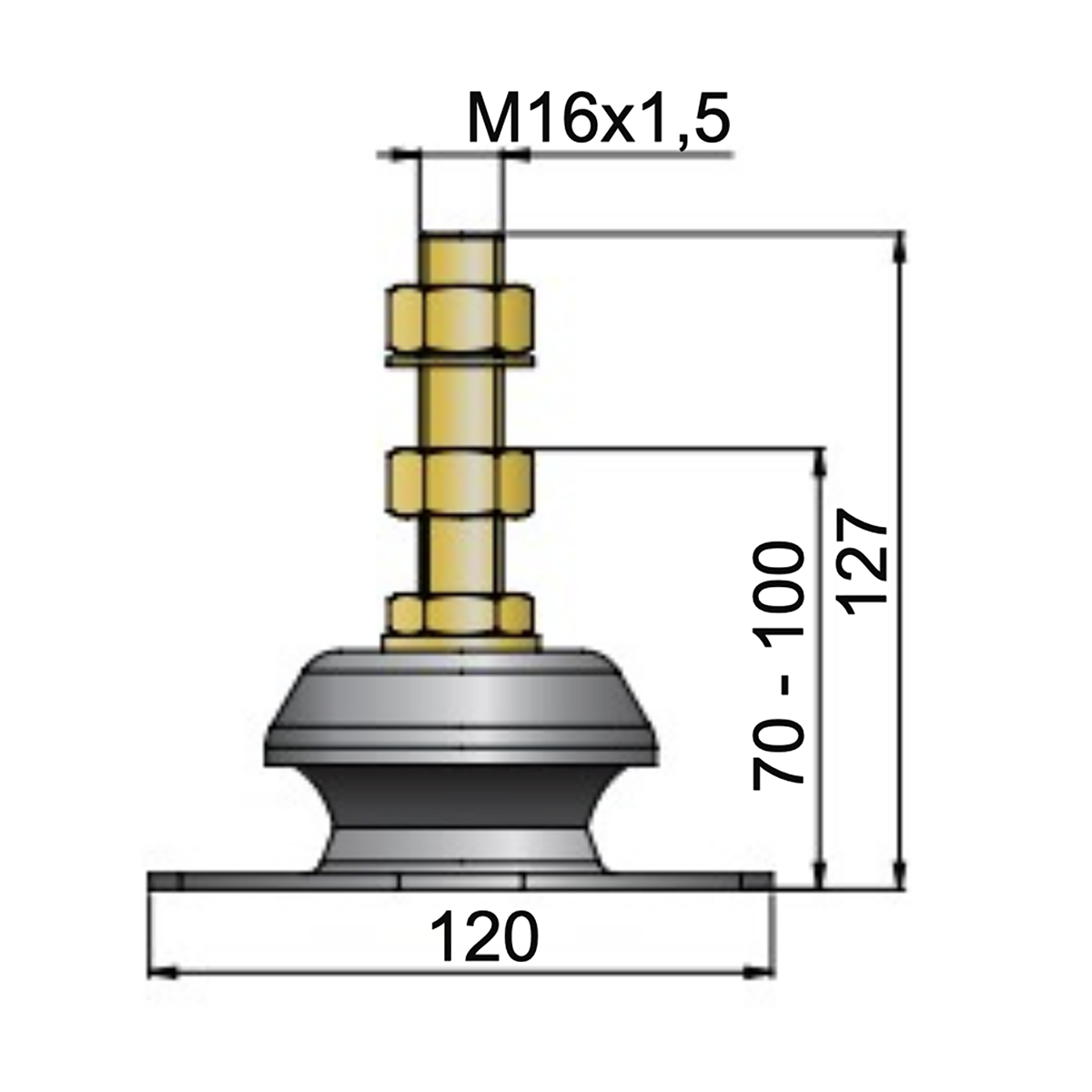 Vetus flexible engine mount type K35 – Vetus online